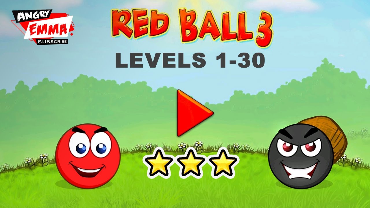 Red Ball 3 - Levels 1-30 - YouTube