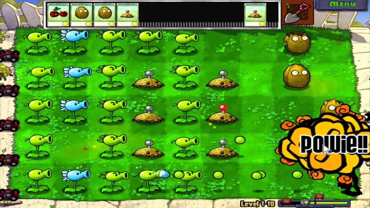 Let's Play Plants vs. Zombies - Part 10 - Level 1-10 - YouTube