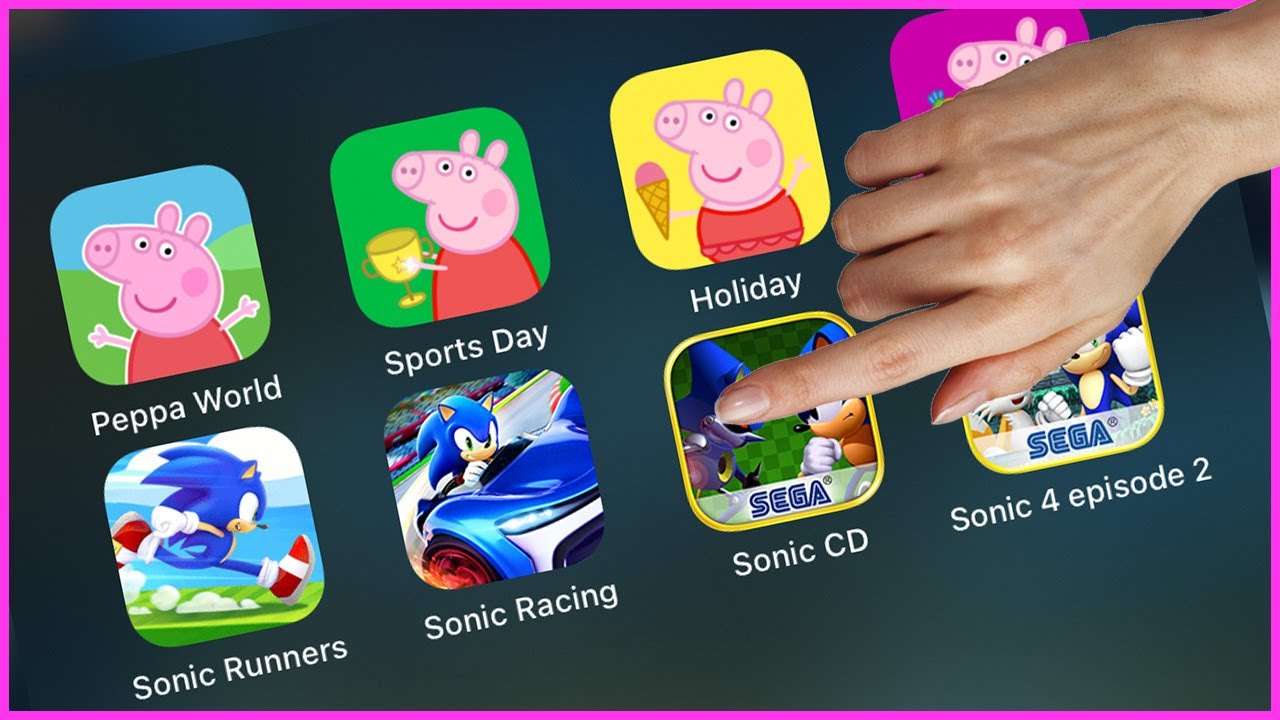 Sonic the Hedgehog CD,Sonic Racing,Sonic Runners,PEPPA PIG Polly Parrot ...