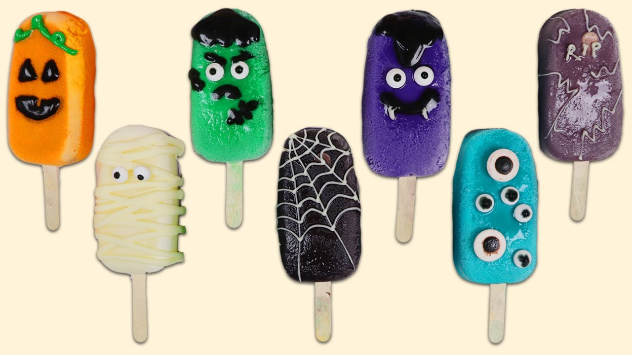 How to Make Cute Halloween Popsicles! - YouTube