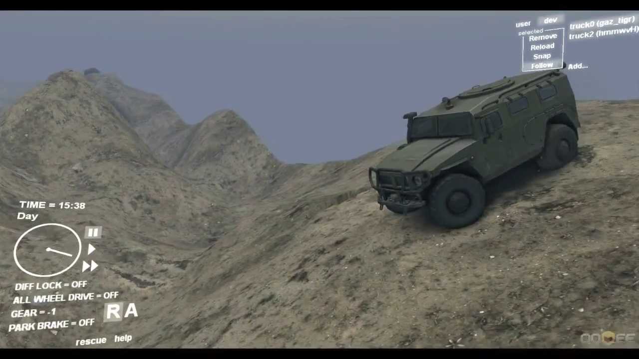 Spin Tires Ep1 Humvee VS Gaz MOD on Steep Mountain | SLAPTrain - YouTube
