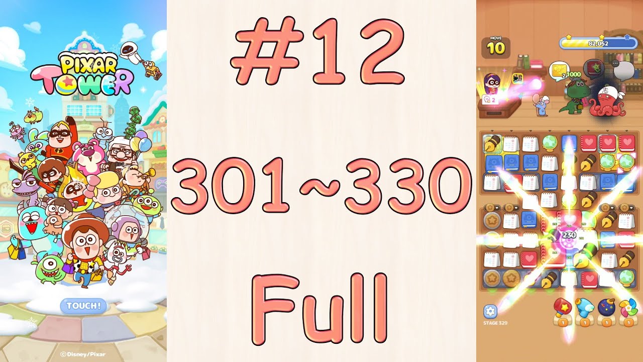 Pixar Tower #12 301~330 Walkthrough - YouTube