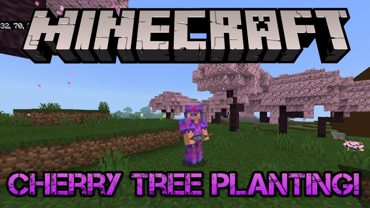 Planting cherry trees in Minecraft! - YouTube