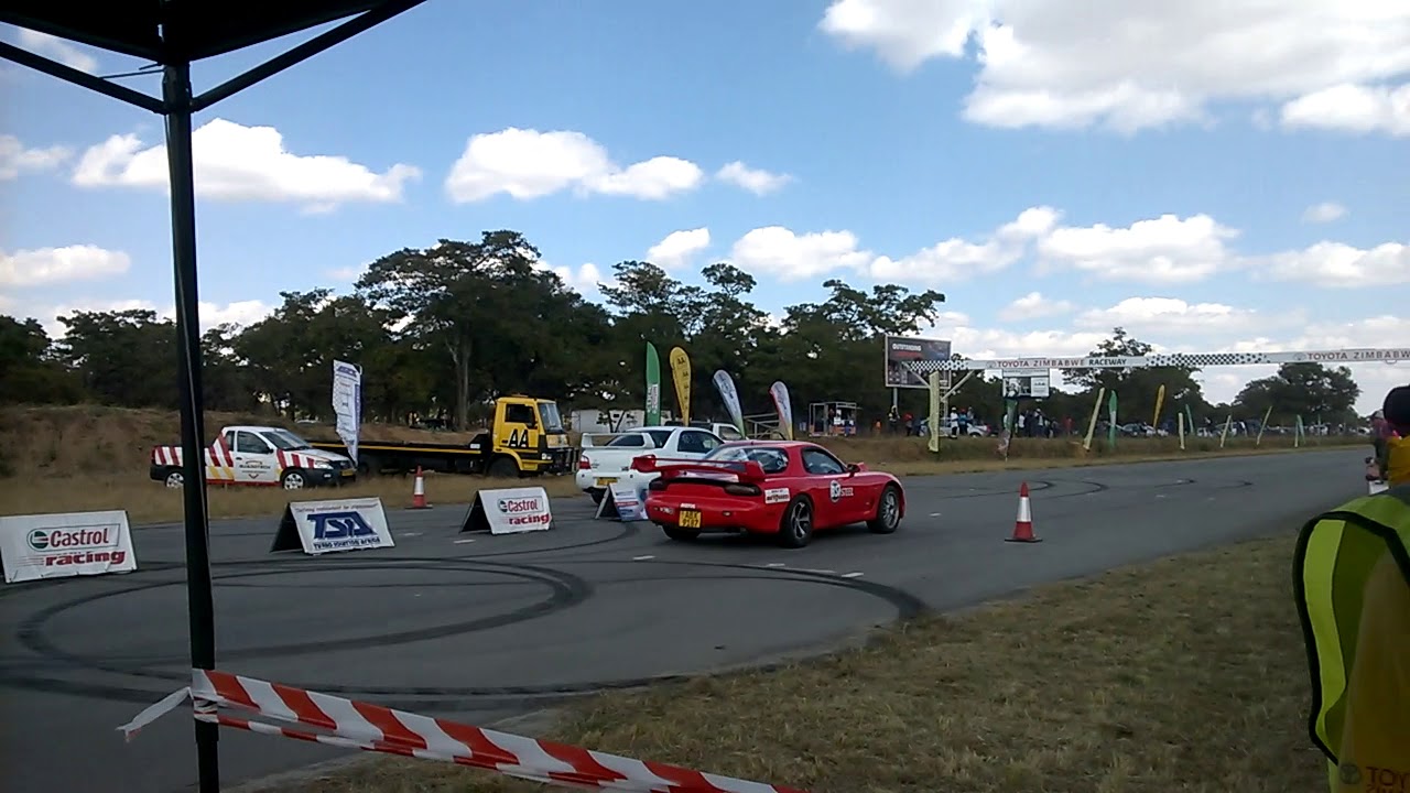 Drag race 1uzfe Mazda Rx7 vs Subie - YouTube