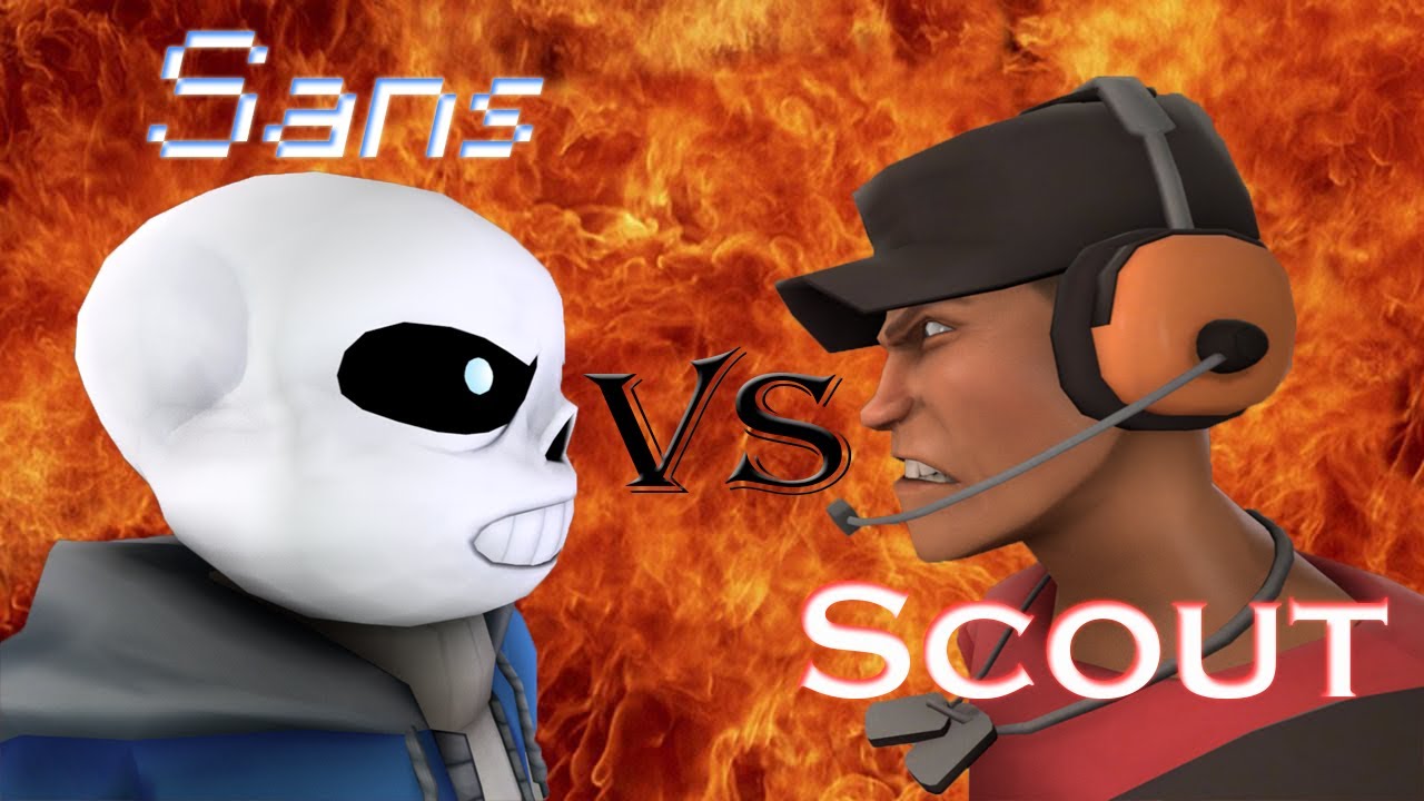 (Cancelled SFM Project) Sans vs Scout (Warning Contains Bad Animation ...