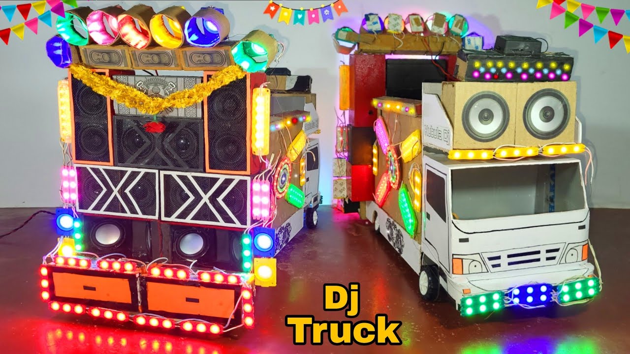 Mini Dj Truck Loading At-New Home by cardboard making dj truck and ...