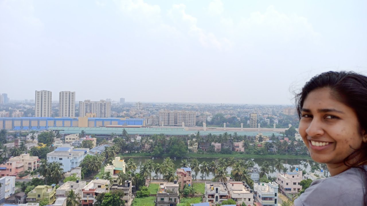 Kolkata city top view, view from our top floor #kolkata #upohar - YouTube