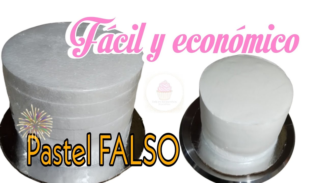 MIRA LO FACIL QUE ES ELABORAR UN PASTEL FALSO 👌🎂 - YouTube