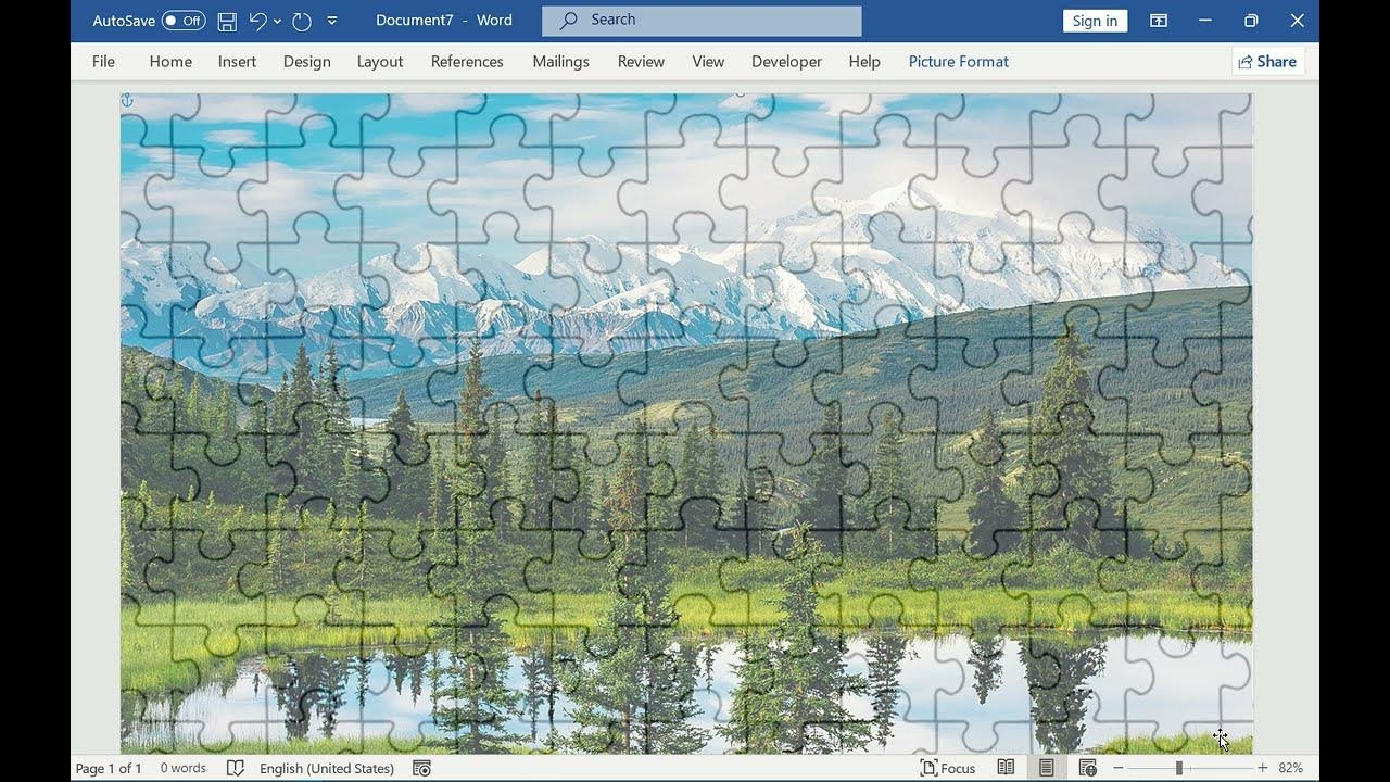 How to Create Jigsaw Puzzles in Microsoft Word #puzzle #puzzleword # ...