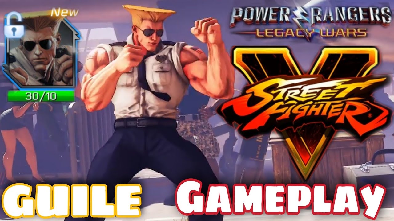 Guile unboxing and gameplay in power rangers lagacy wars - YouTube