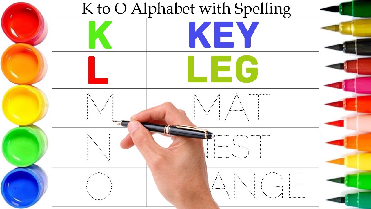 K For Key L For Leg ABCD Alphabets Preschool Learning For Kids #abcd # ...