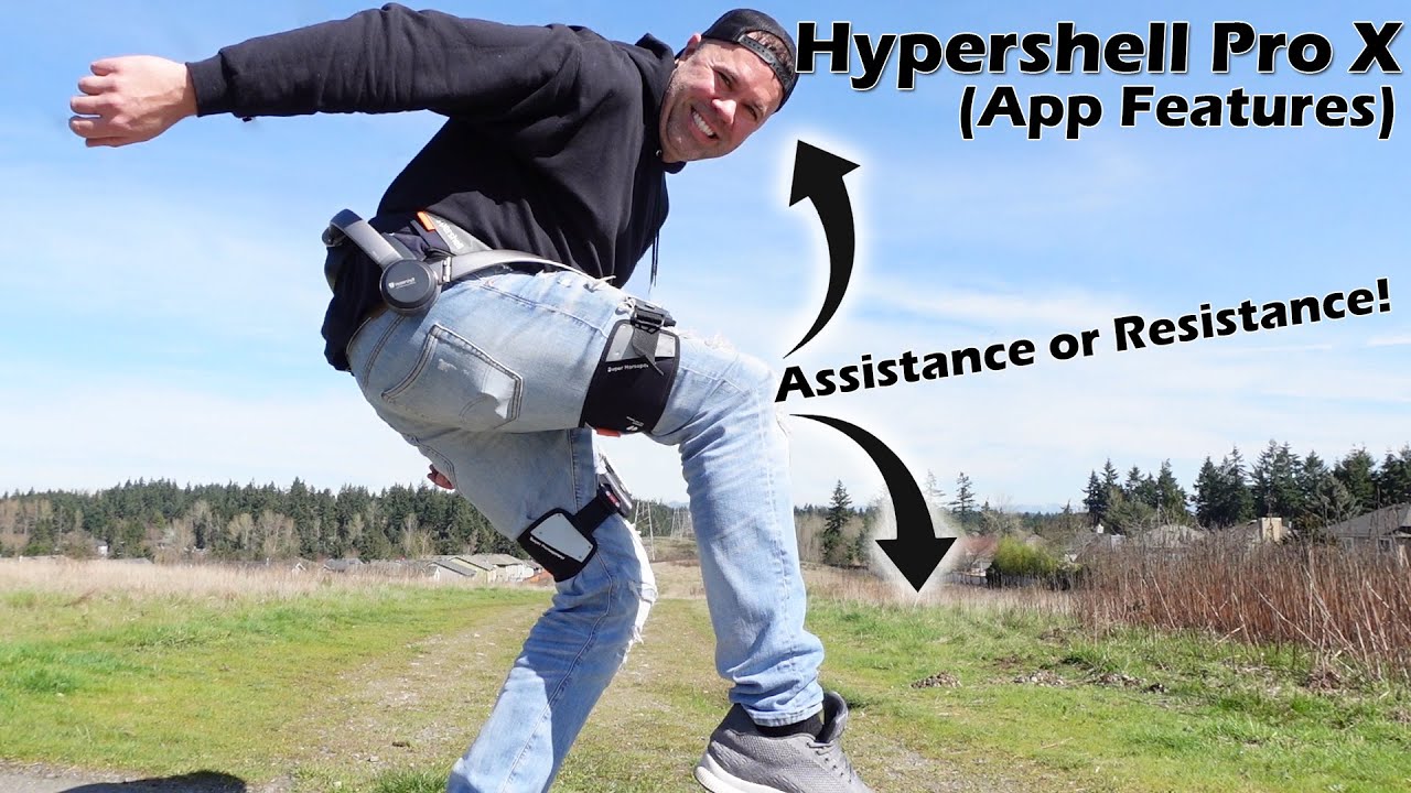 Hypershell Pro X Exoskeleton Review - Mobile App Features - YouTube