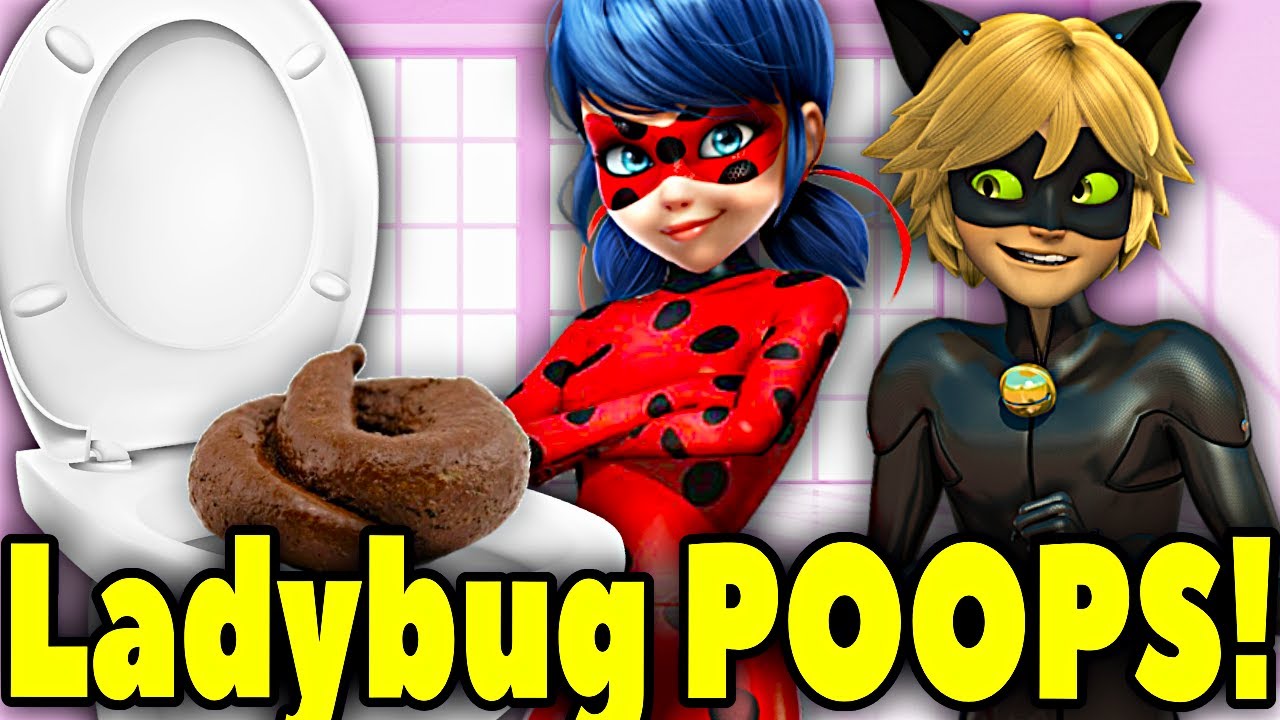 Miraculous Ladybug and Cat Noir POOP in the TOILET. Miraculous Ladybug ...