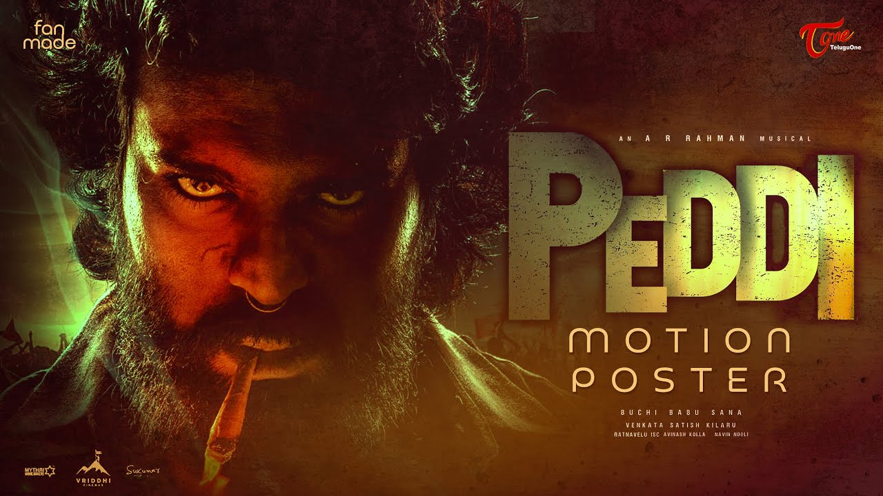 PEDDI Motion Poster | Global Star Ram Charan | TeluguOne - YouTube
