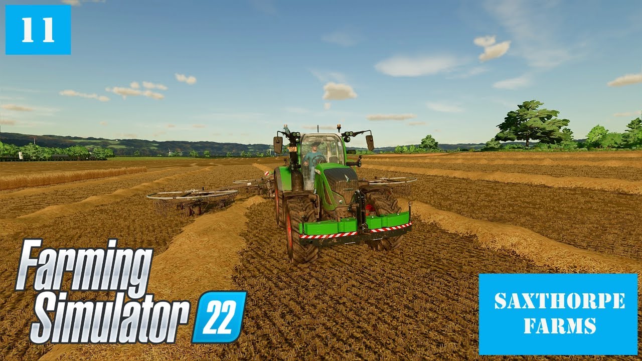 #FS22 Saxthorpe Farms #EP11 Finish and windrow both fields, start to ...