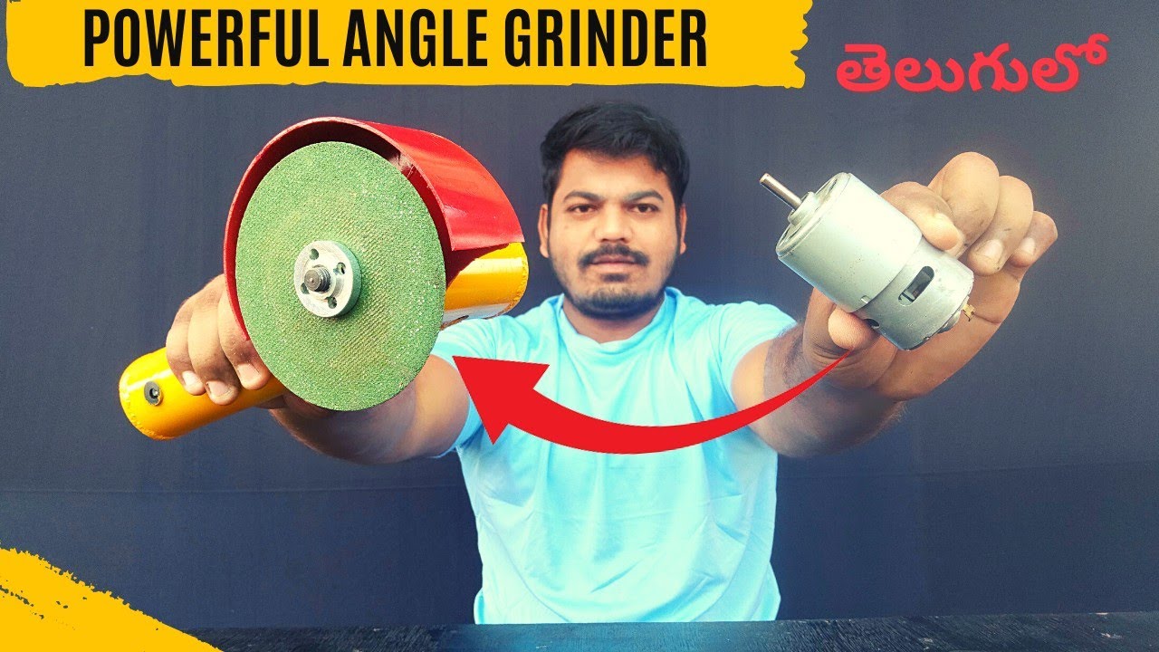 how to make a Angle Grinder || DIY grinding cutting machine | # ...