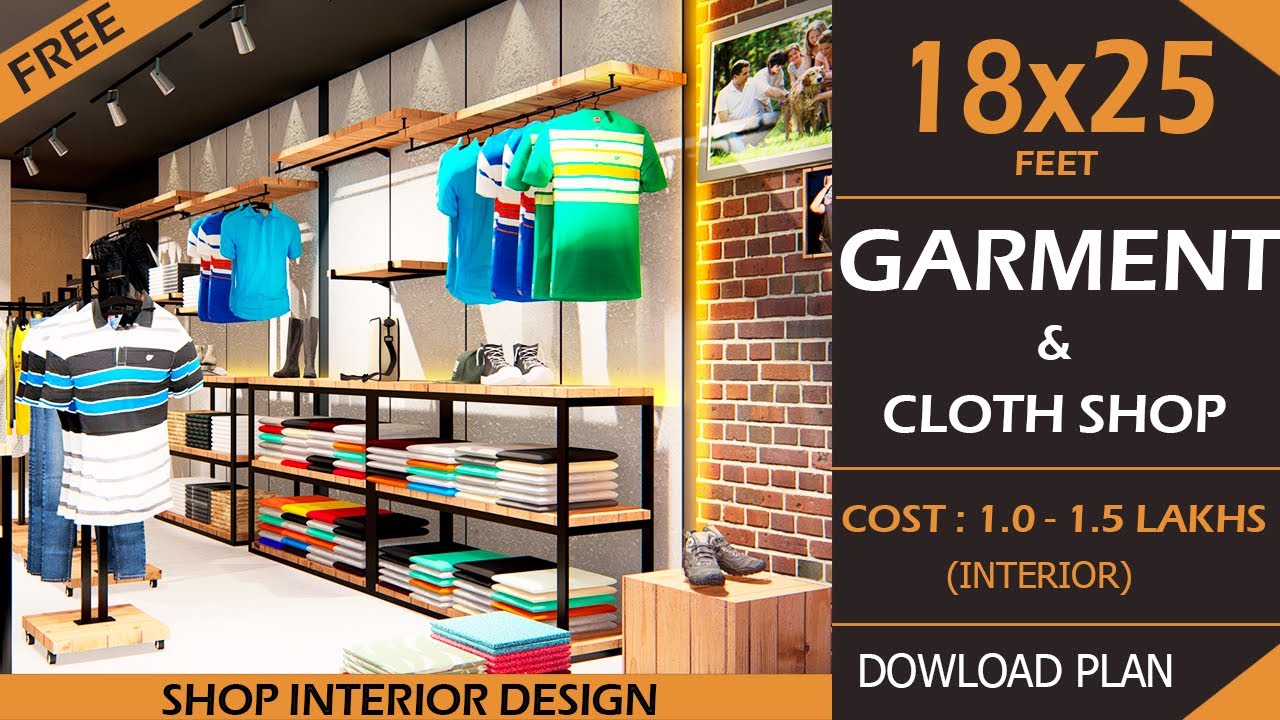 18x25 Cloth Shop | Garment Shop Interior Design Ideas | Cloth Shop ...
