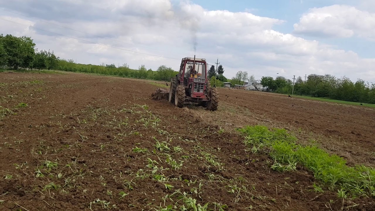 Case IH 1055 XL + GD 3.4 m - YouTube