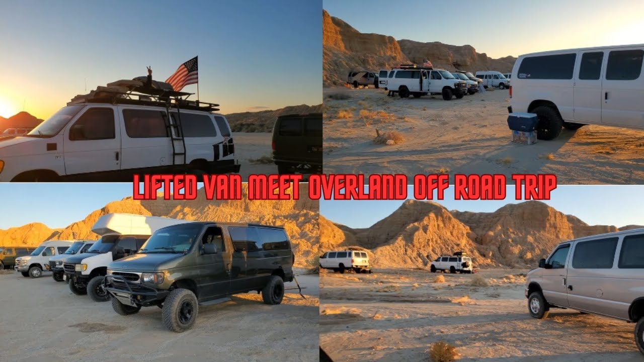 Lifted Van Overlanding Off Road meet | 2wd Econoline Lift kits 4x4s ...