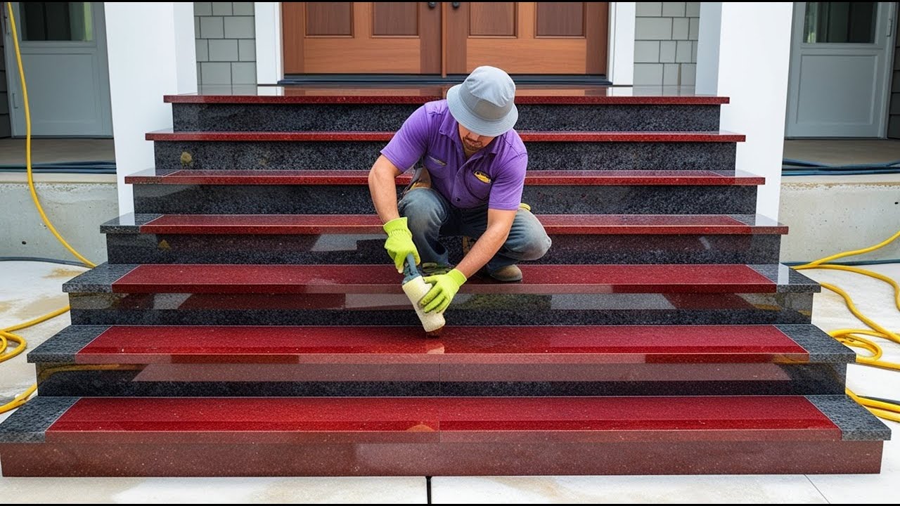 How to Make Impressive Granite Steps – Every Cut is an Art! Symphony of ...