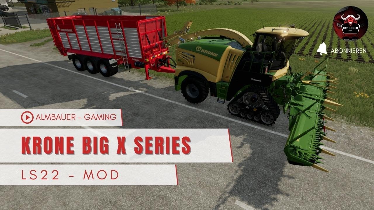 Ls22 Mod Krone Big X Series Mit Anhängerkupplung Youtube