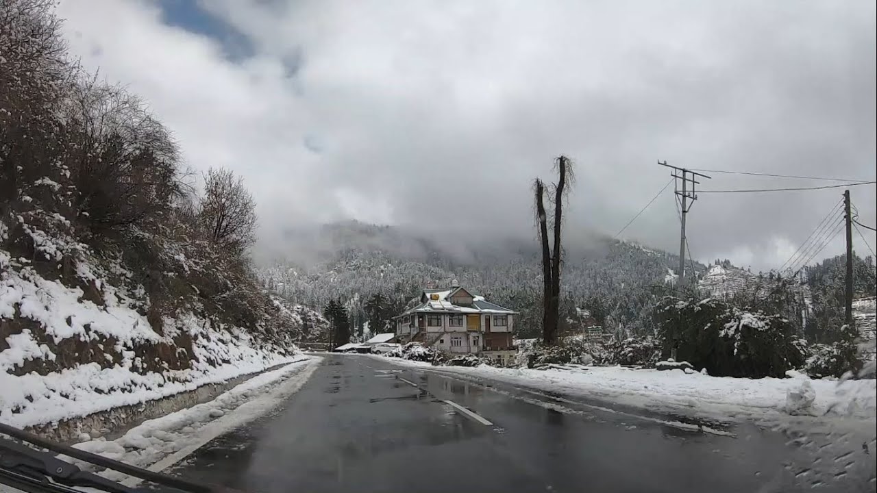 Narkanda Snowfall November- Shimla || Himachal Pradesh, India - YouTube