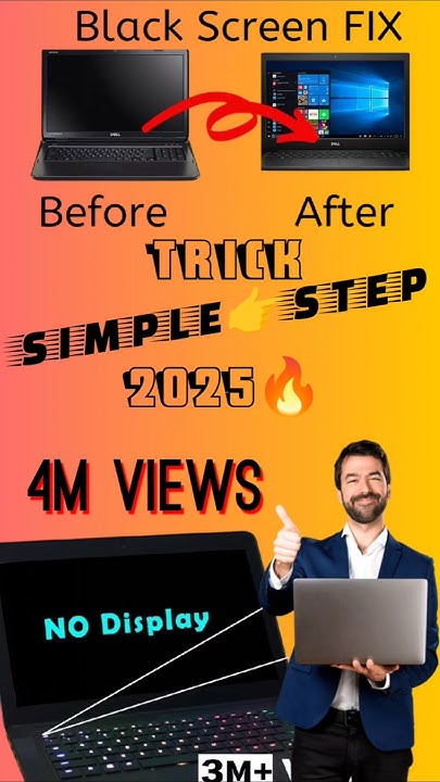 Laptop & Desktop NO display || Black Screen || solution here 1 trick #shortvideo #shorts #fix ...