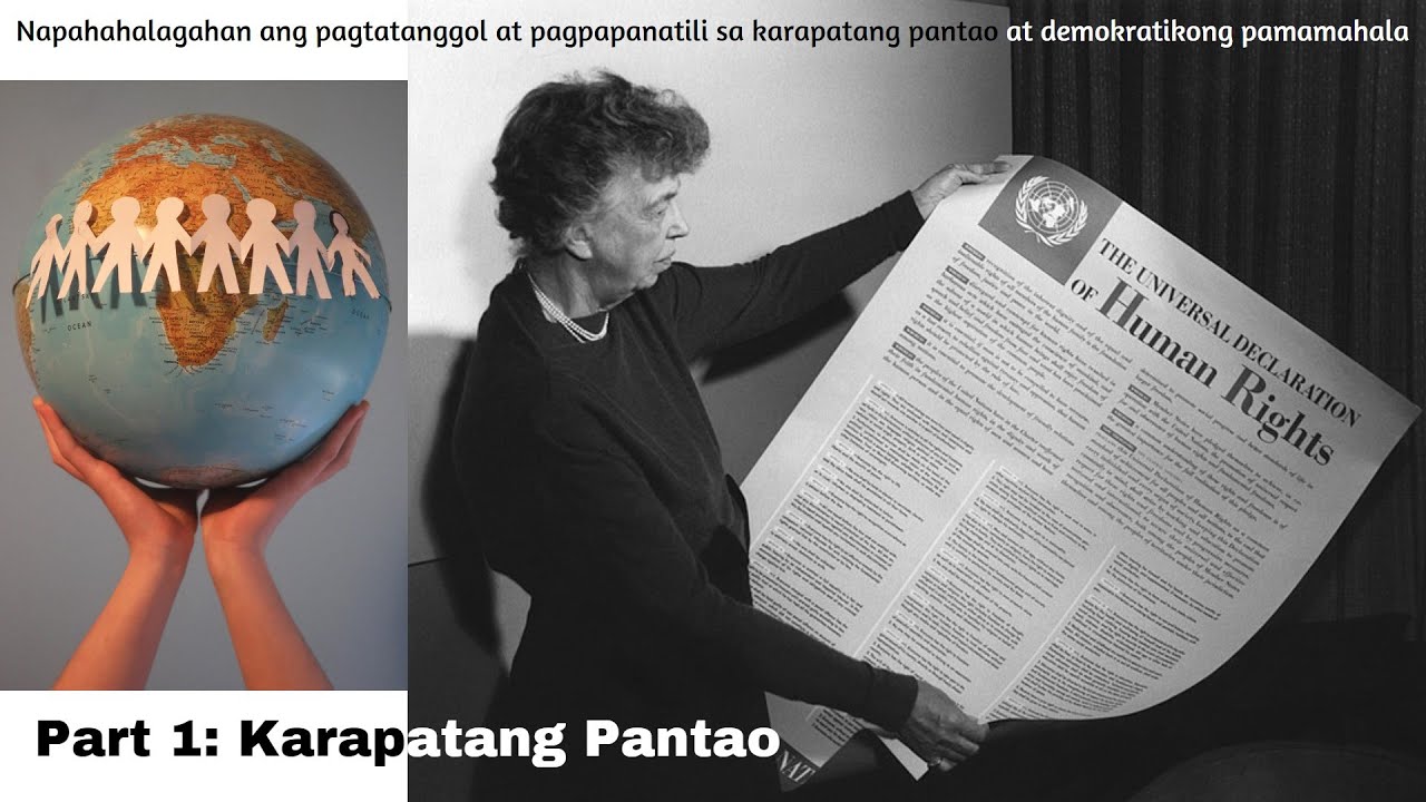 Pagtatanggol at Pagpapanatili sa Karapatang Pantao at Demokratikong ...