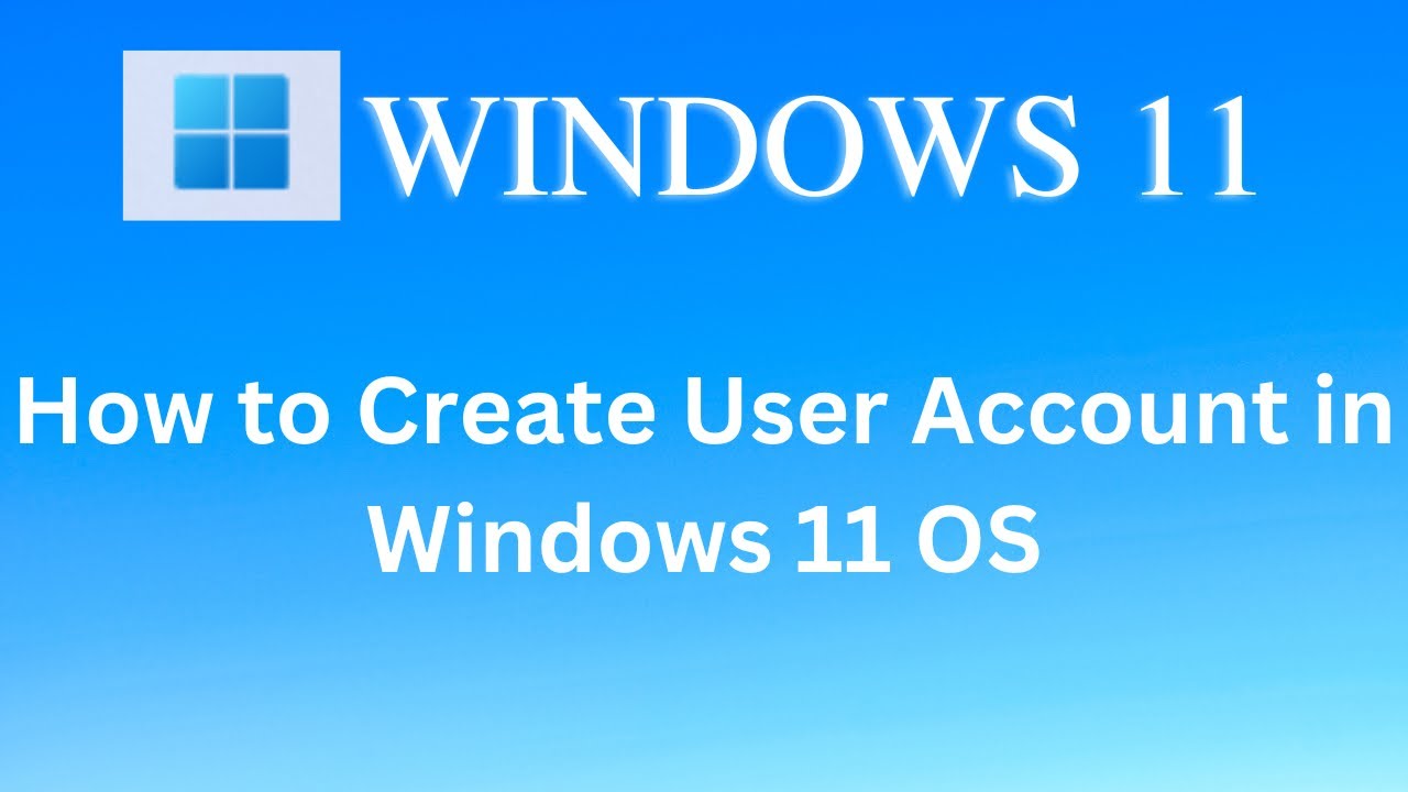 how to Create new user account on windows 11 - YouTube