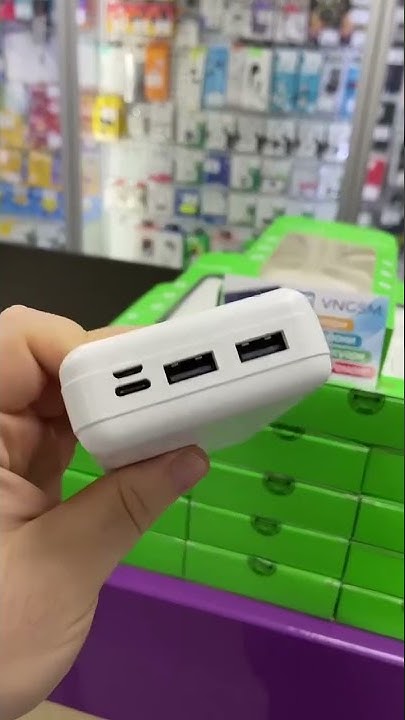 Портативний зарядний пристрій Power Bank Denmen DP10 20000 mAh White - YouTube