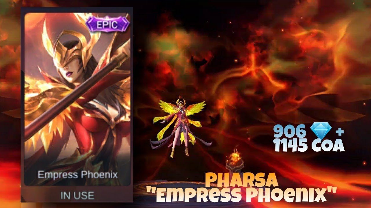 Pharsa | EMPRESS PHOENIX | 906 Diamonds only | Mobile Legends: Bang ...