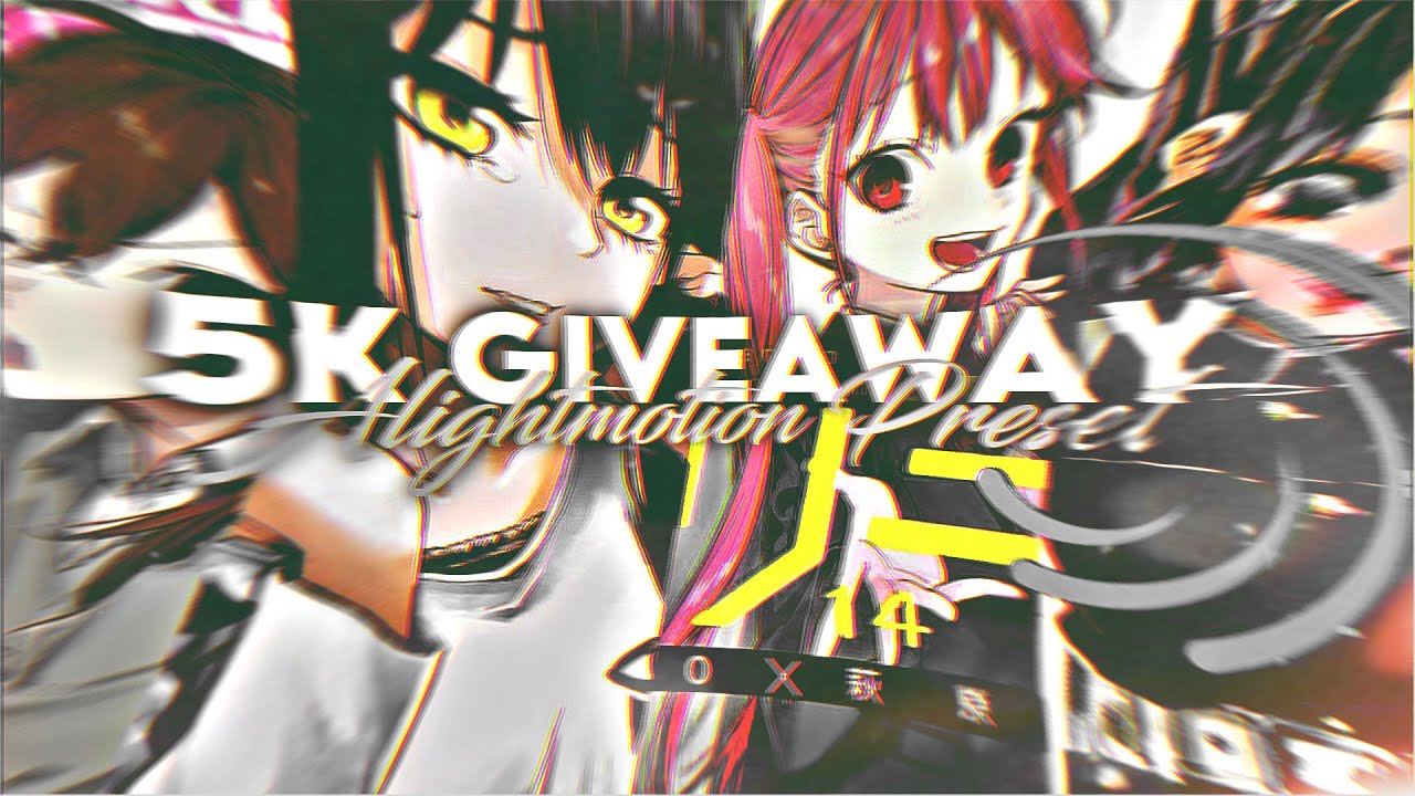 5K Giveaway Preset Alightmotion - YouTube