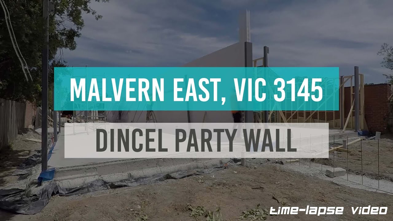 Time Lapse - Dincel Party Wall Install - YouTube