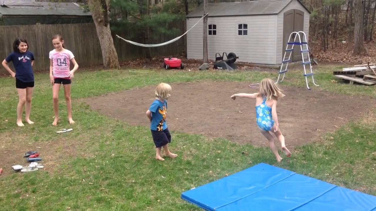 Family gymnastics challenge part 2 - YouTube