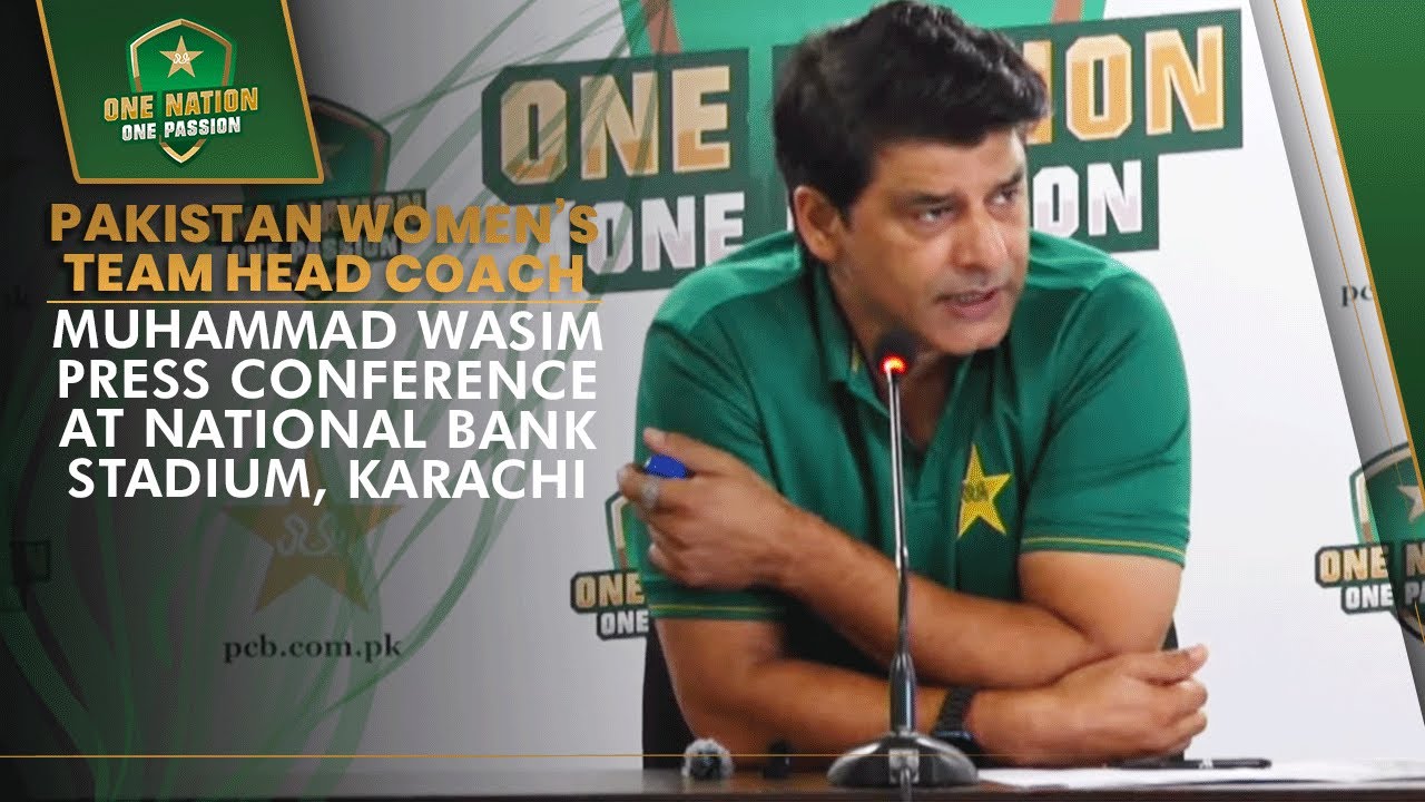 Pakistan Women’s Team Head Coach Muhammad Wasim Press Conference at ...