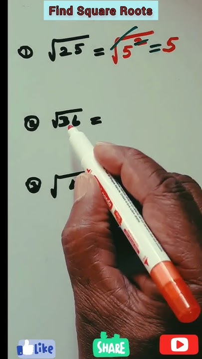 How To Find Square Roots - Square Roots - Finding Square Roots - Maths - Algebra #shorts #maths ...