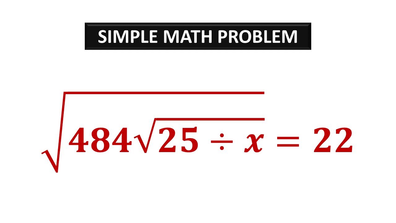 An easy level question on square root || Math question - YouTube