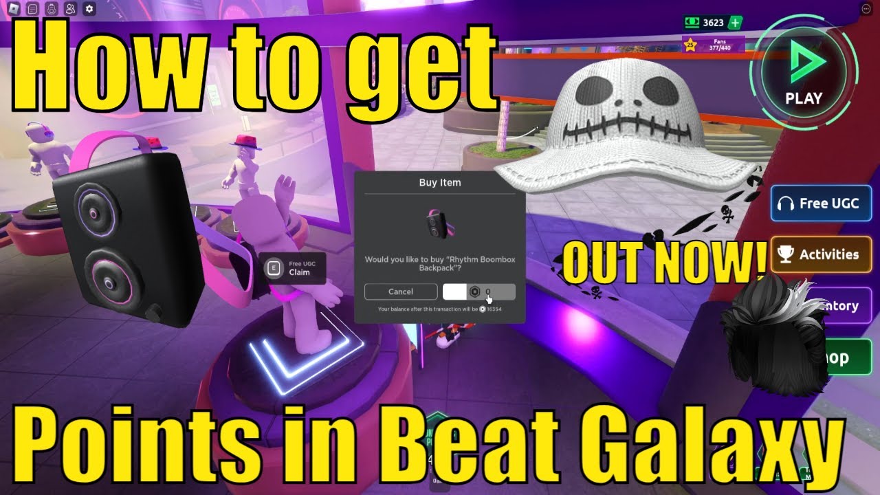 How to get POINTS for 4 FREE UGC LIMITEDS in Beat Galaxy | EASY POINTS ...