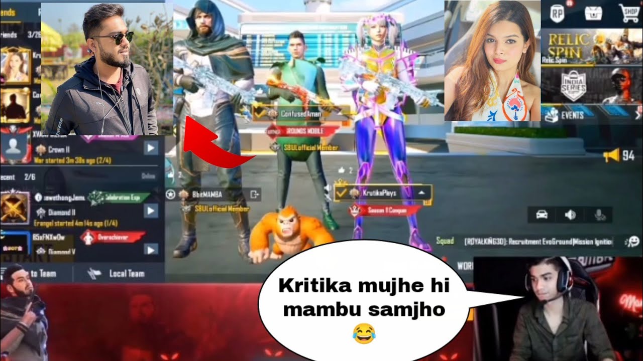 Regaltos trolling krutika and mamba on mamba Live stream😀|krituka ...