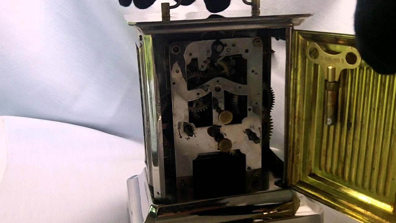 German Mauthe Musical Carriage Clock - YouTube