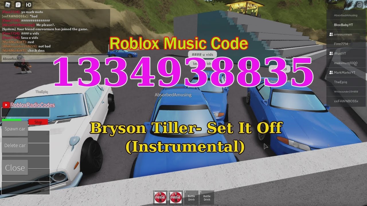 Bryson Tiller- Set It Off (Instrumental) Roblox Music Code - YouTube