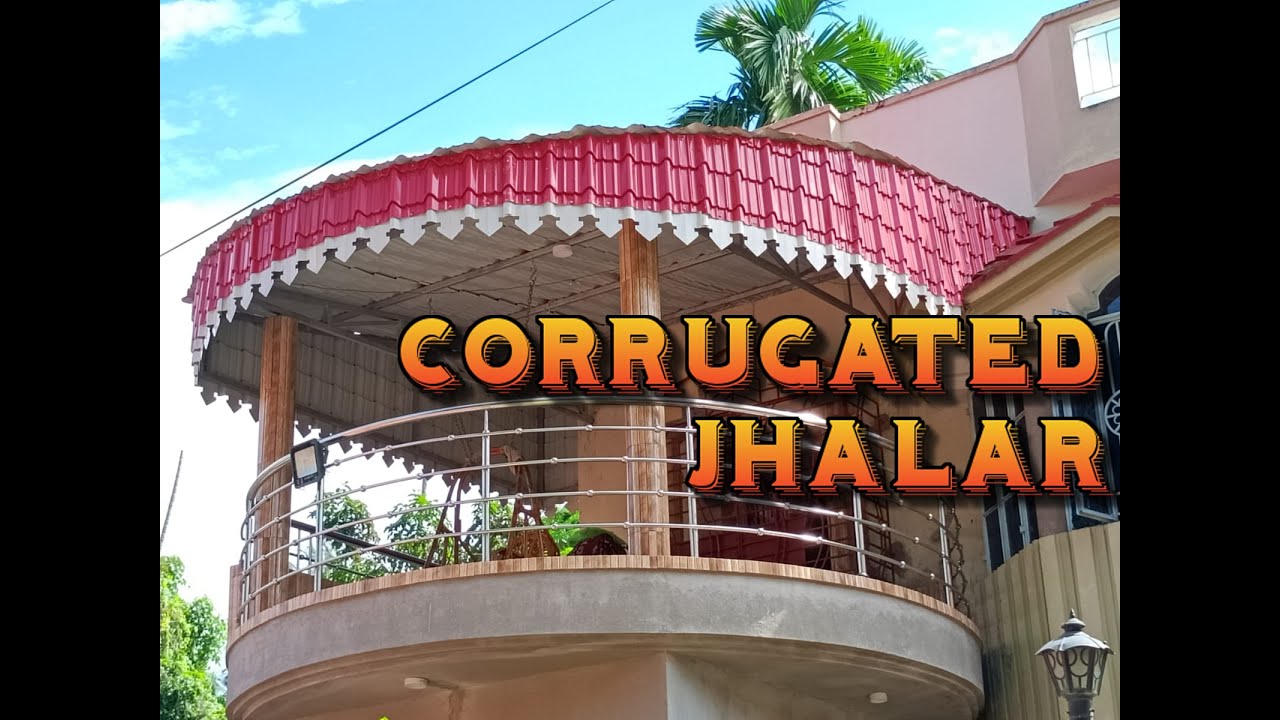 Readymade BFM corrugated jhalar for roof side decorations. #viral # ...