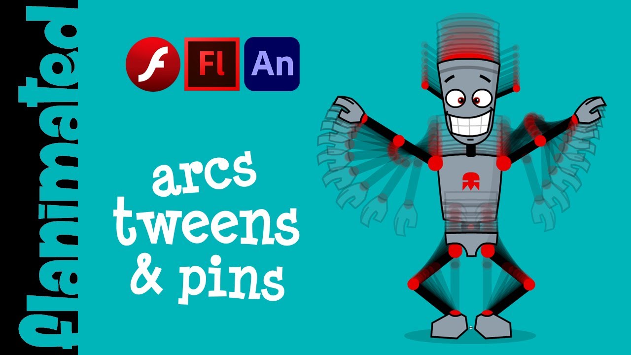 Tweens, arcs and pins in Adobe Animate - YouTube
