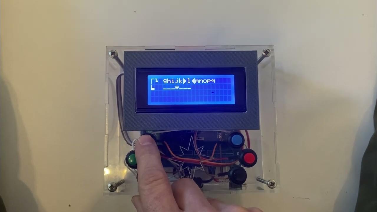 Arduino Games Console - Hangman Game - YouTube