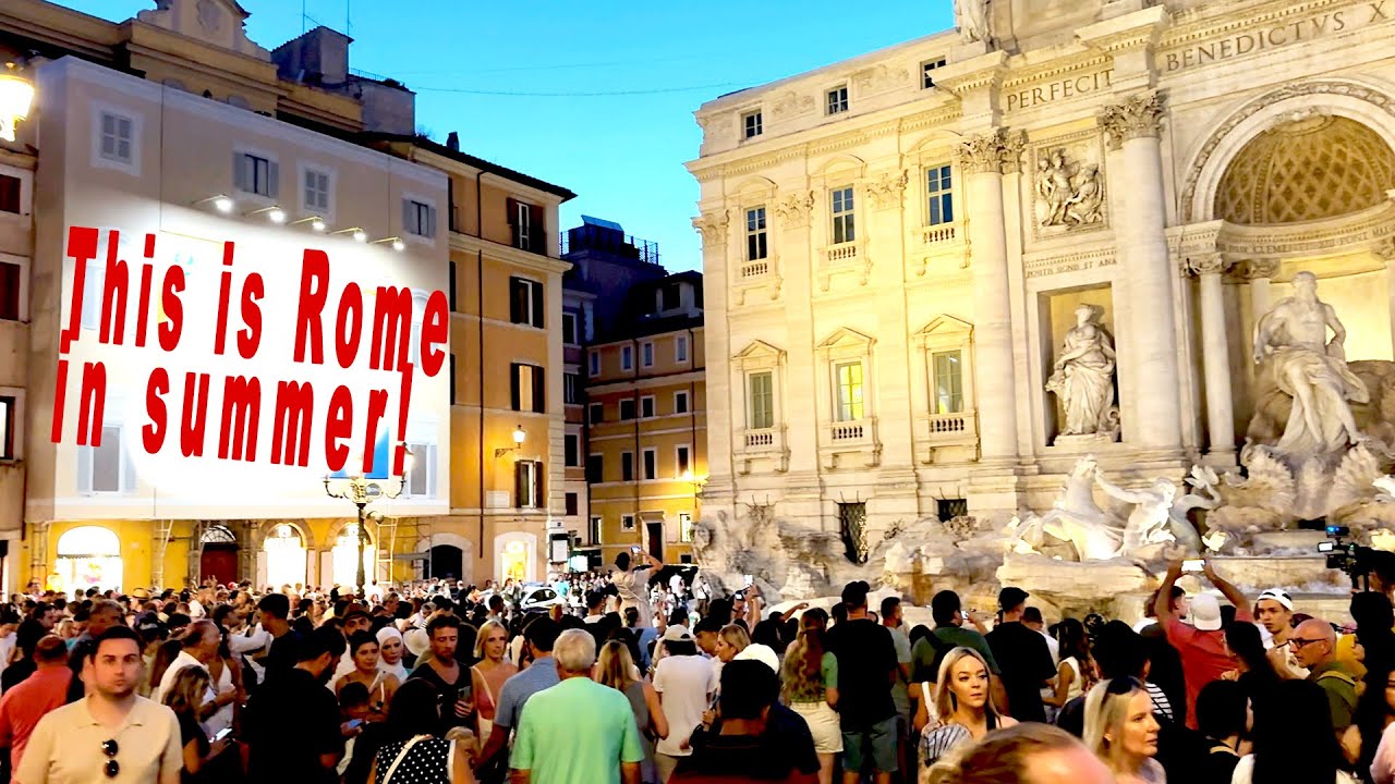 You Won't Believe How Crowded Rome is in Summer - YouTube