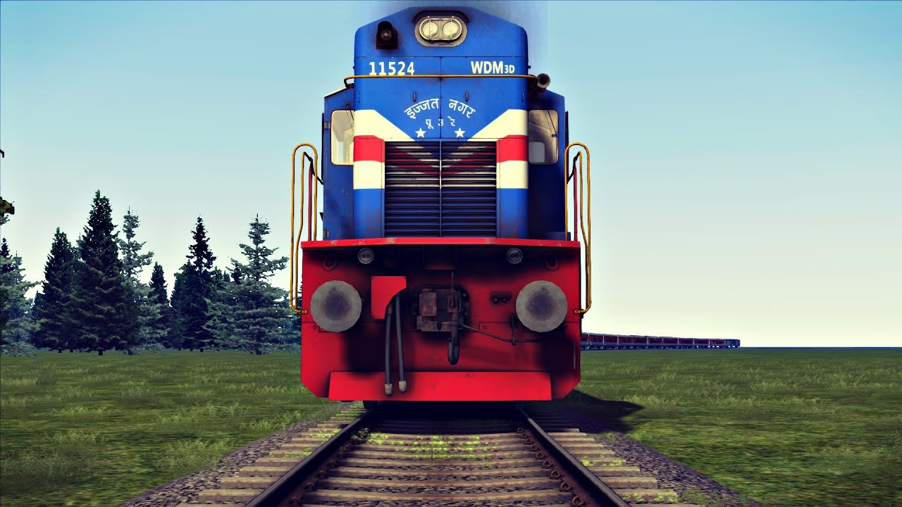 WDM3D Hauled SUPER EXPRESS in TRAIN SIMULATOR 2020 || PC Game || Best ...