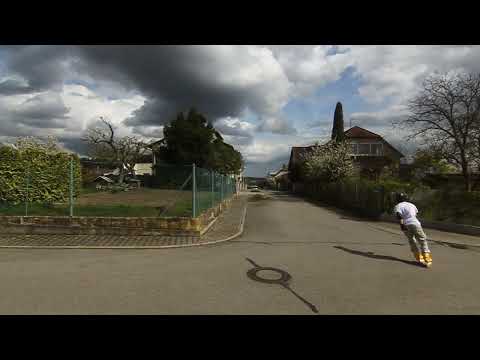 Inline Skating - 180° Backward Jump Over Canal Cover, Parallel Turn - YouTube