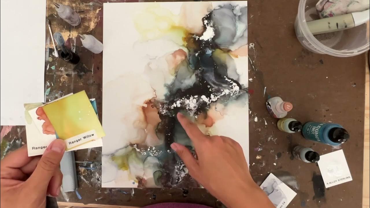 Alcohol Ink Color Theory Color Palette Exploration - YouTube