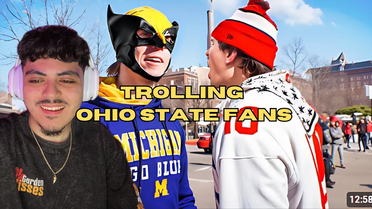 Michigan fan reacts to trolling Ohio State fans - YouTube