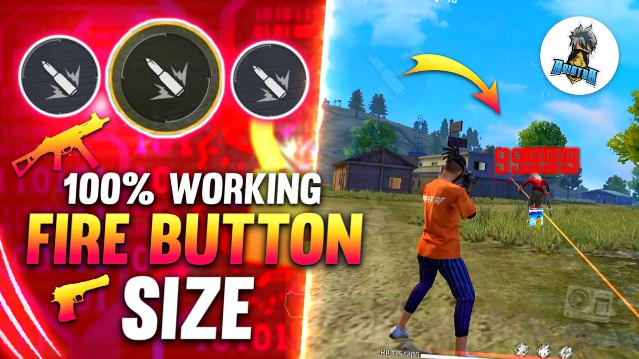 Secret Fire Button Size 100% Working After Update 😱 || Best Fire Button ...